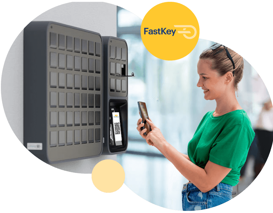 Car rental with FastKey, quick key collection at a locker
